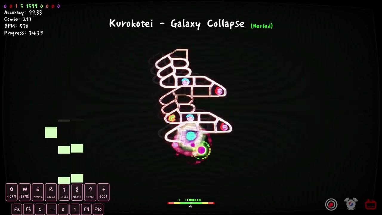 [ADOFAI 20.1] galaxy collapse nerfed clear - YouTube