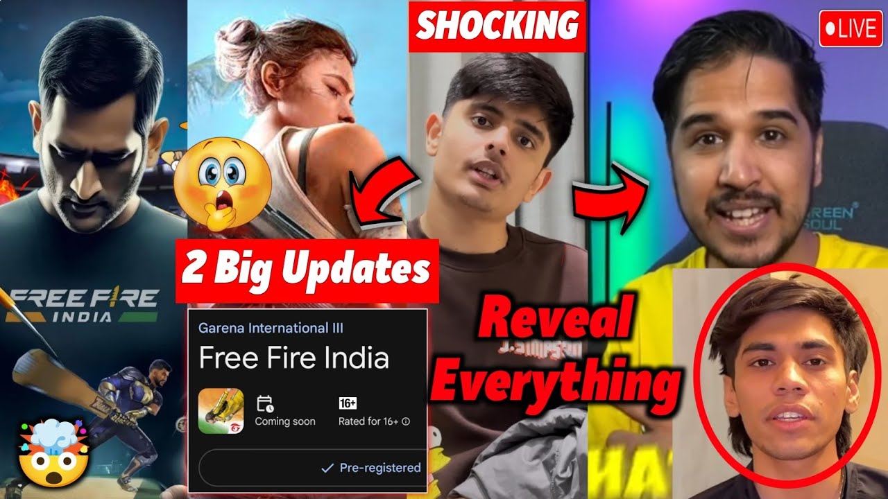SHOCKING - Free Fire India 2 Big Updates 🔥, Total Gaming & Desi Gamer ...