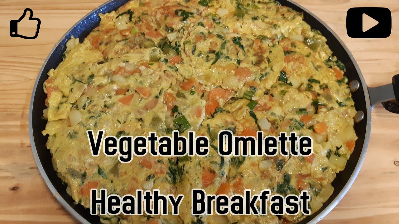 Mixed Vegetable Omelette - For Delicious Breakfast - YouTube
