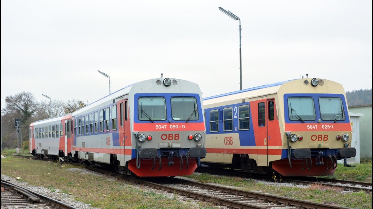 ÖBB Baureihe 5047 im Weinviertel 11. 11. 2018 - YouTube