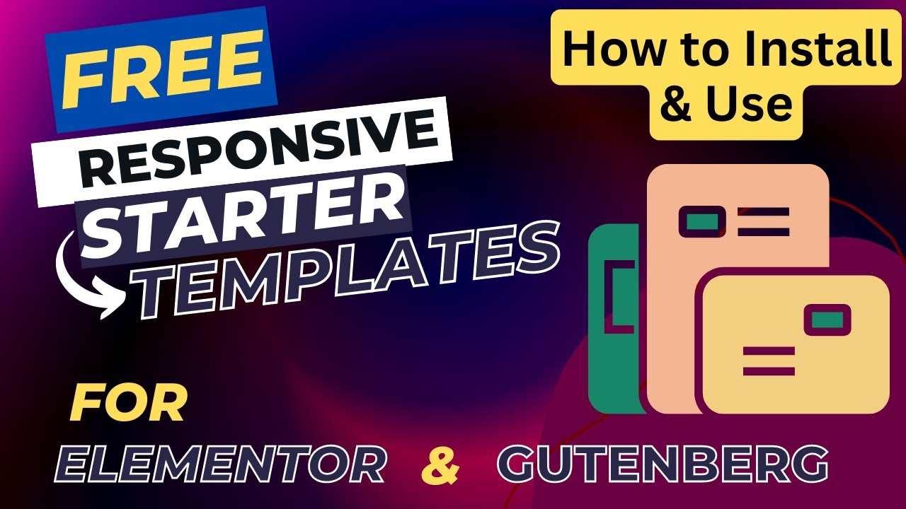 FREE Responsive Elementor Starter Templates Gutenberg Starter FREE Responsive Elementor Starter Templates Gutenberg Starter