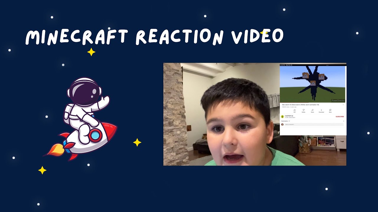 Minecraft Reaction Video | Vlogventures with JJ - YouTube
