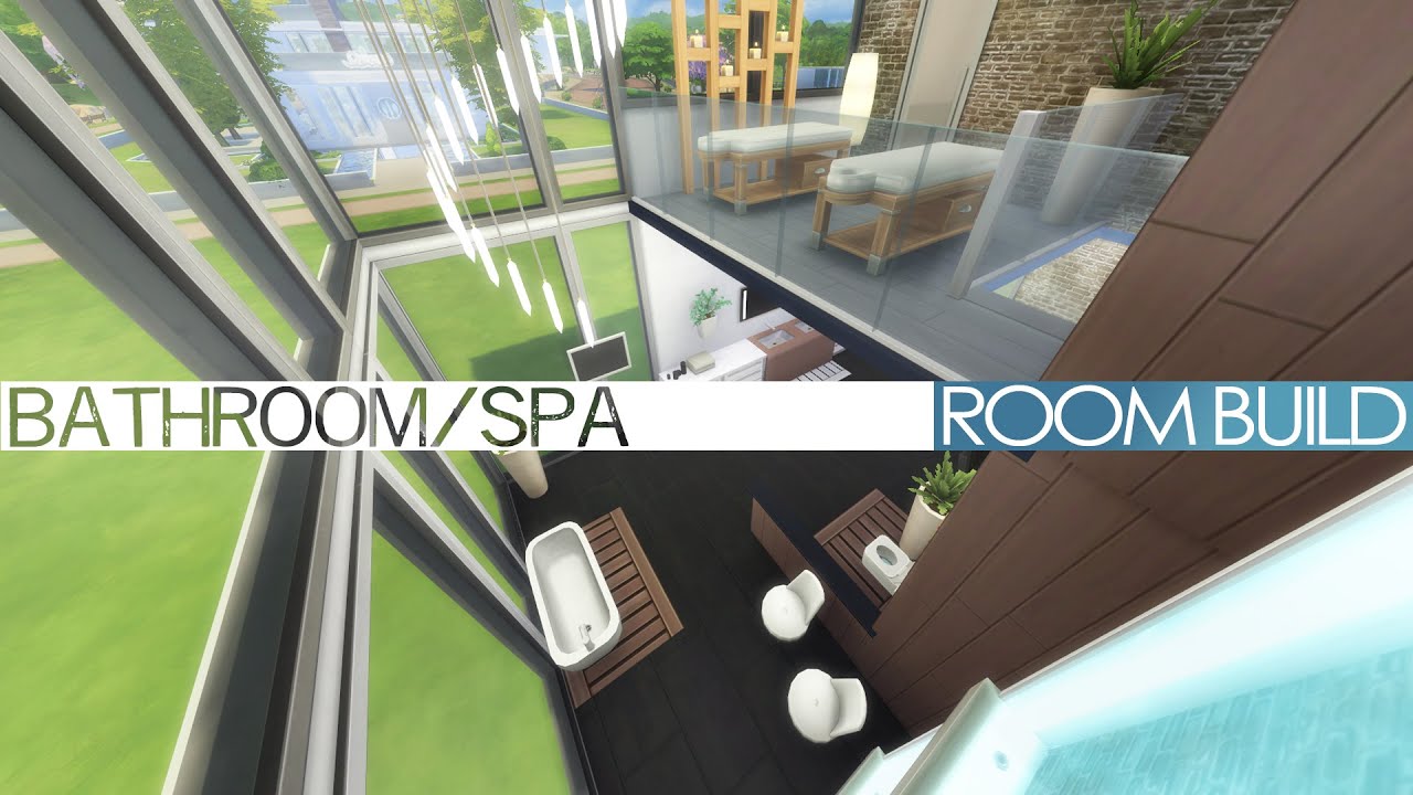 The Sims 4 Room Build - Bathroom/Spa - YouTube