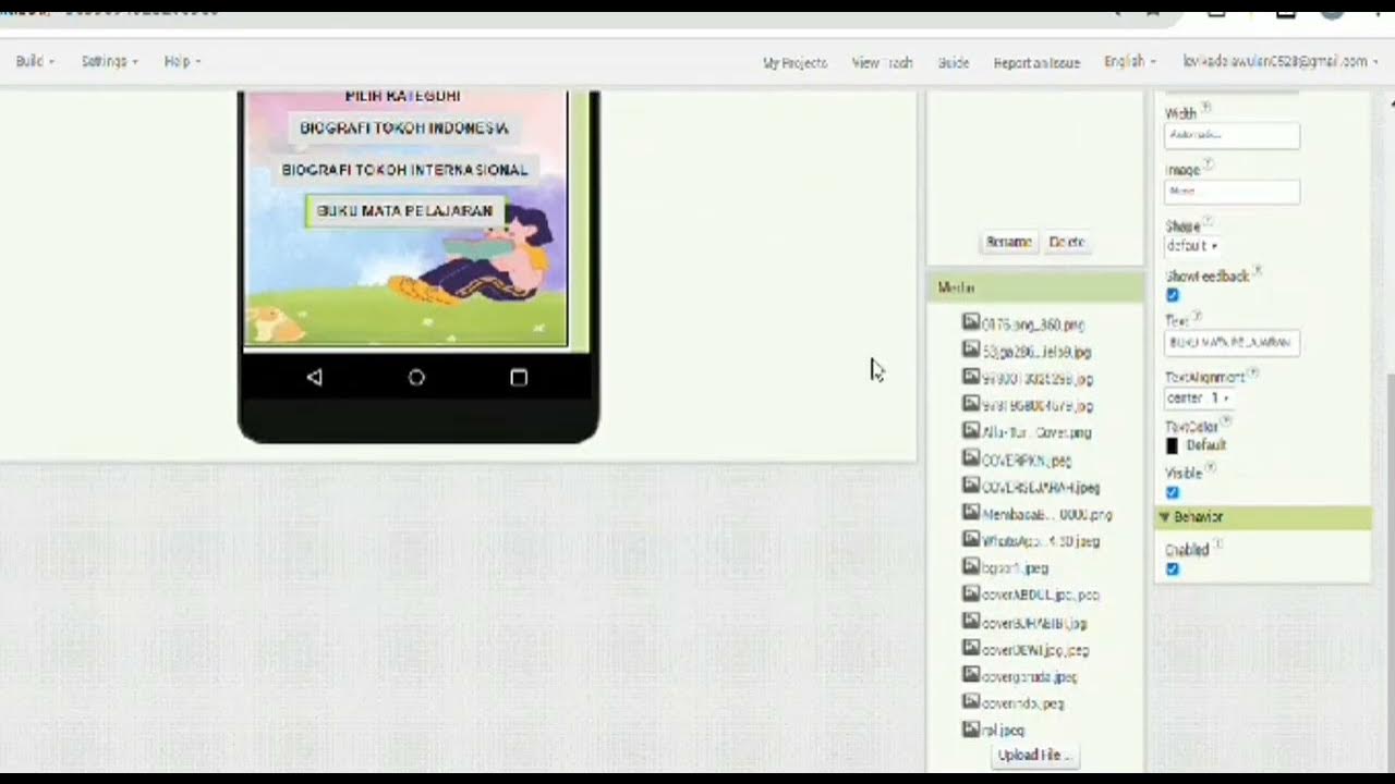 tugas praktek MA, membuat aplikasi perpustakaan digital di mit.app.inventor - YouTube