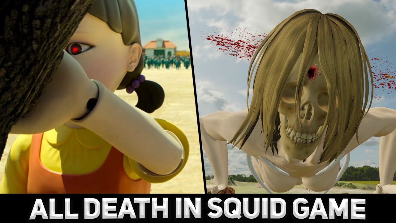 ALL Death in Squid Game (AOT) - Attack On Titan vs Squid Game - YouTube