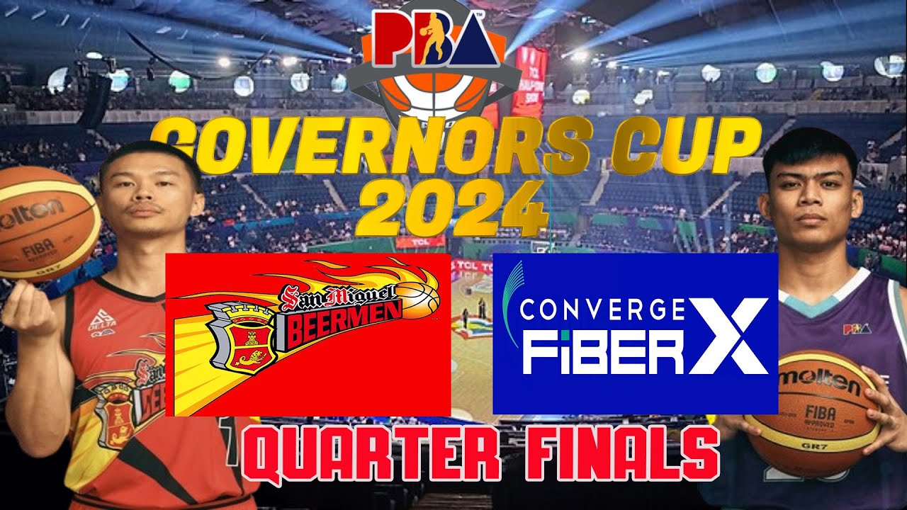 PBA LIVE 🔴SAN MIGUEL BEERMEN VS CONVERGE FIBER XERS GAME 3 QUATER ...