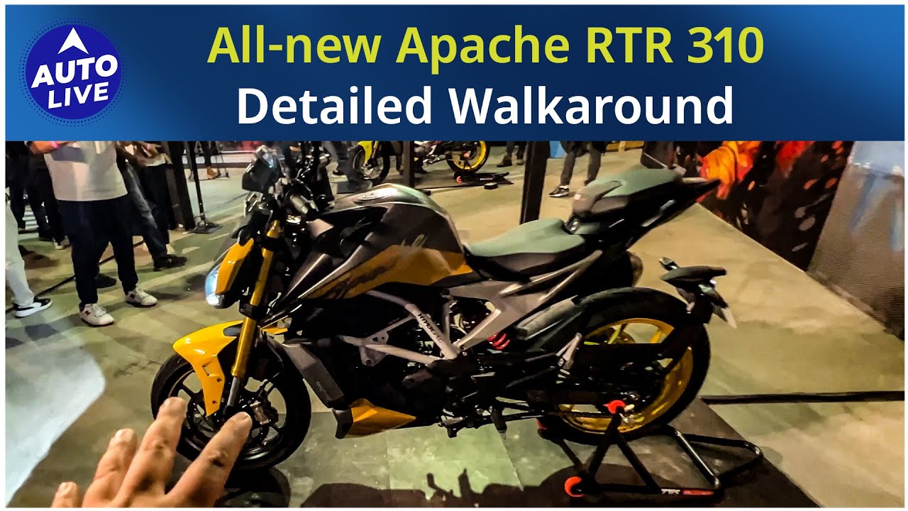 All-new Apache RTR 310 Detailed Walkaround ! | Auto Live - YouTube