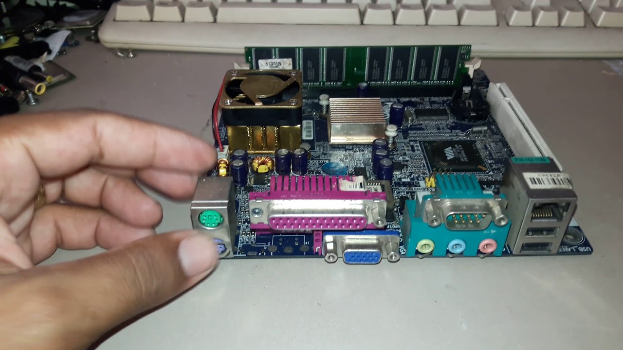 ESPECIFICAÇAO MOTHERBOARD DDR1 MINI ATX GA PCV2 - YouTube