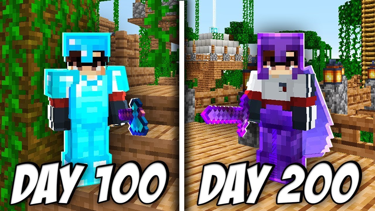 WE SURVIVED 100 DAYS IN MINECRAFT HARDCORE | MINECRAFT JAVA EDITON ...