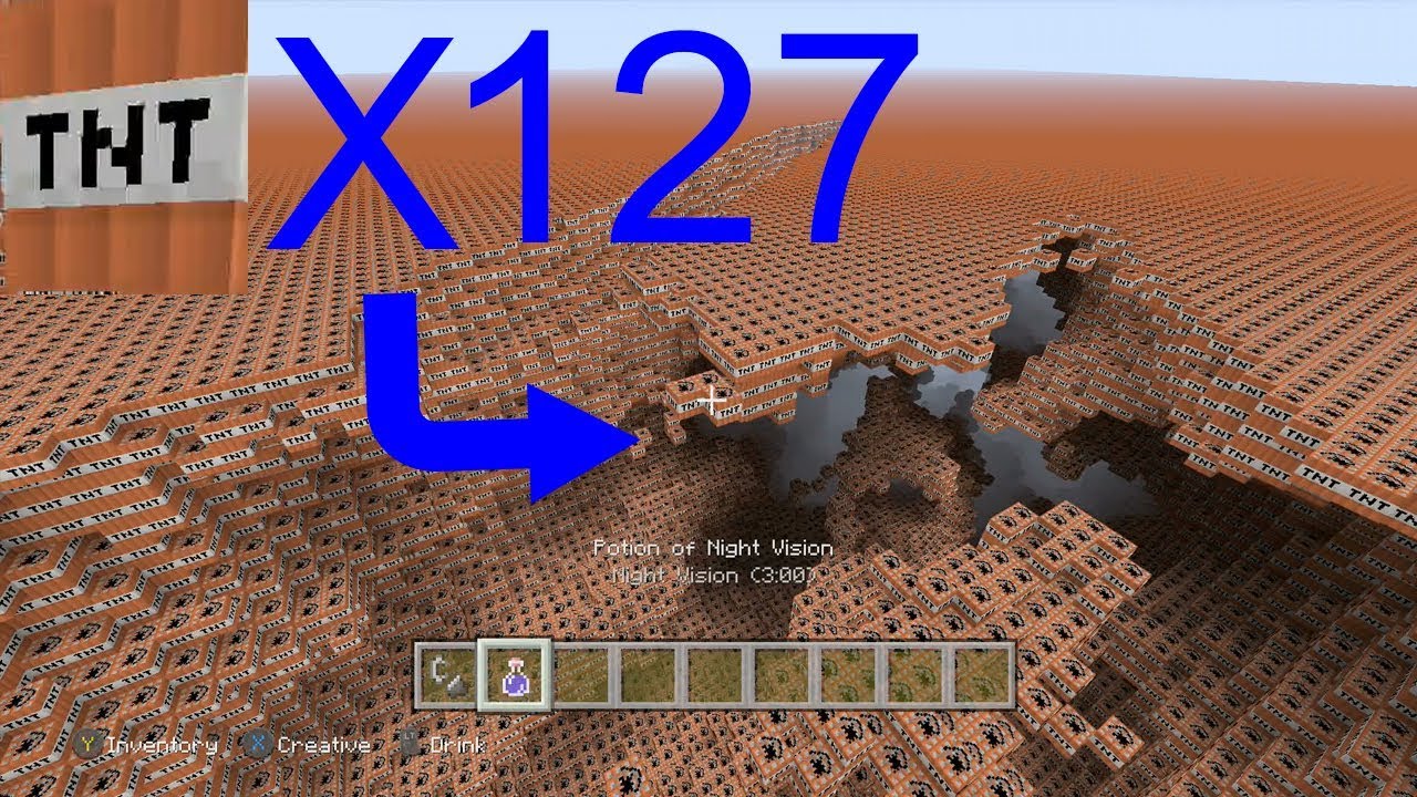 A WORLD MADE OF TNT! 127 LAYERS! (MINECRAFT) - YouTube