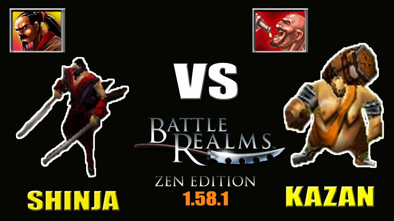SHINJA vs KAZAN - Battle Realms ZE 1.58.1 - YouTube