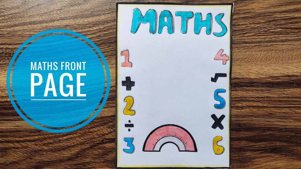 Maths project border design/math project front page design|front page ...