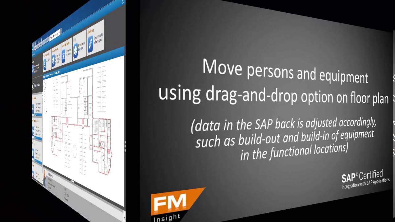 FM Insight SAP Space Management with CAD integration impression - YouTube