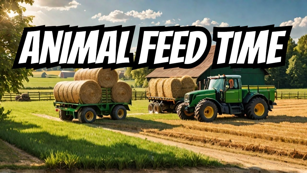 finishing baling, transporting bales to storage, feeding animals ...