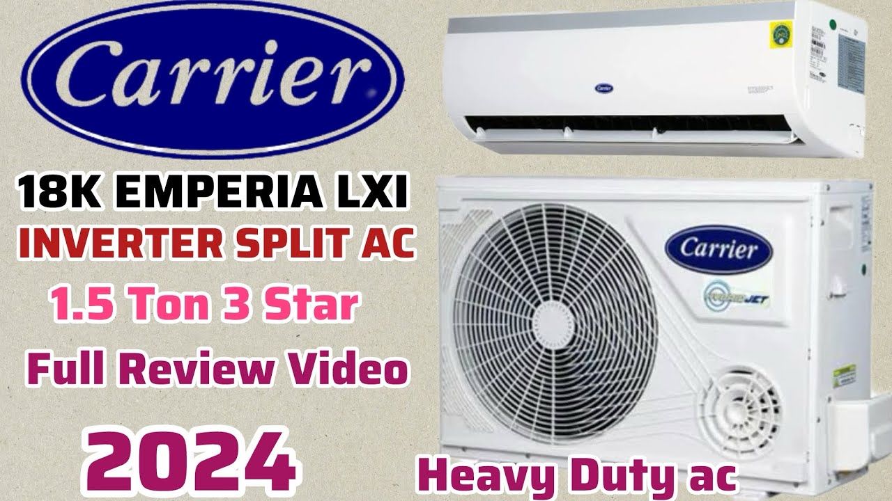 Carrier 1.5 ton 3 star Inverter ⚡️Split ac with Flexi cool technology 4 ...