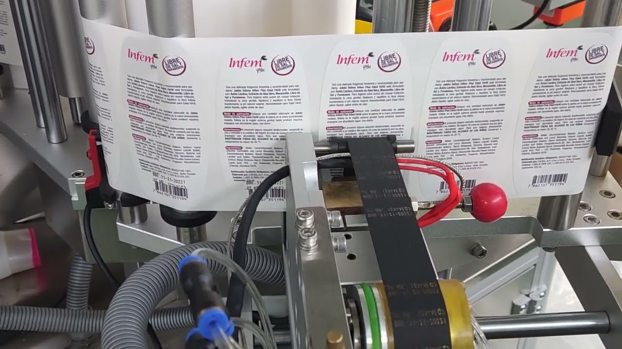 Ribbon printer print date or batch number on sticker connect with the ...