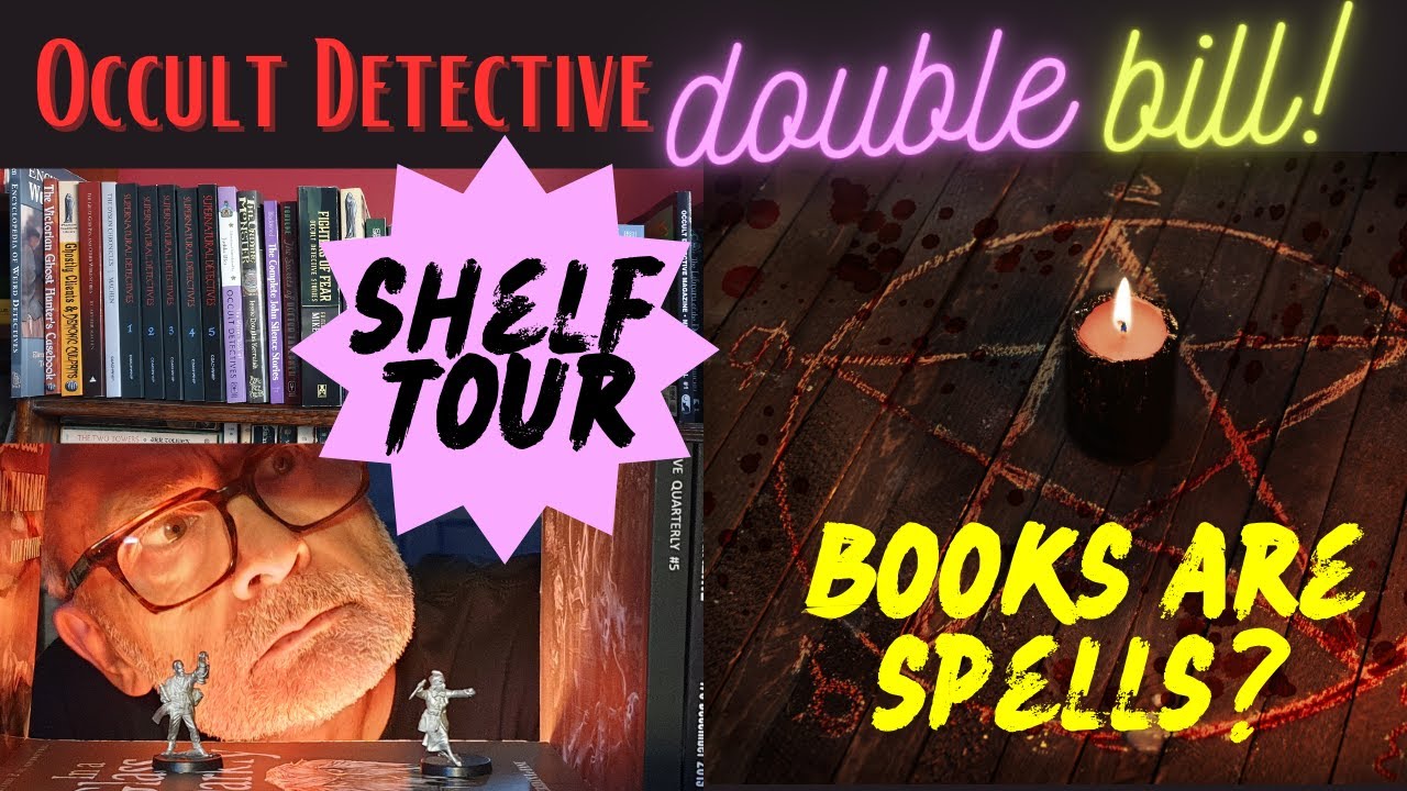 Occult Detective Shelf Tour + Books as Magic Spells - YouTube