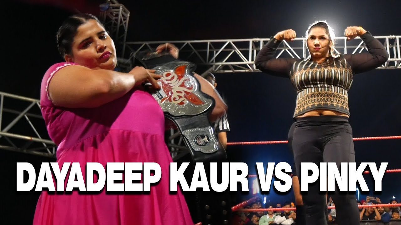 CWE | DAYADEEP KAUR VS PINKY | DIVA CHAMPIONSHIP | #thegreatkhali #cwe ...