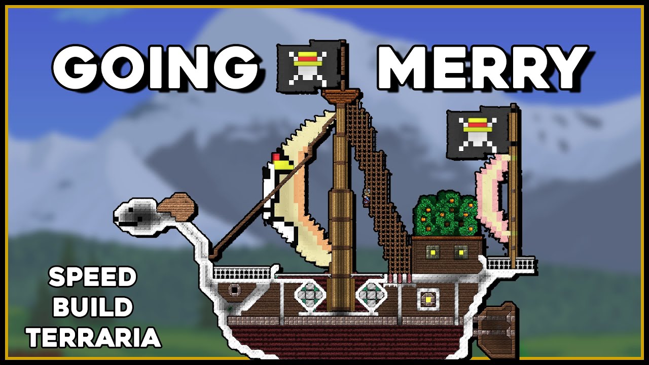 Construindo o GOING MERRY no Terraria! - YouTube