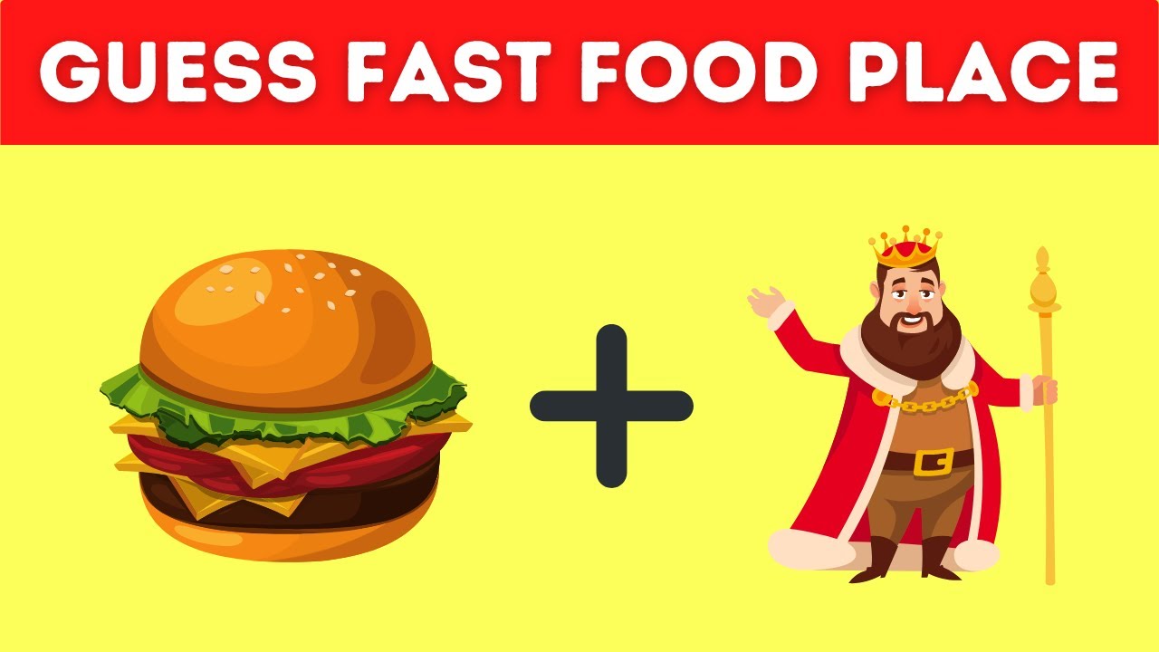 Guess The Fast Food Place By Emoji | Food Emoji Quiz | Emoji Puzzles ...