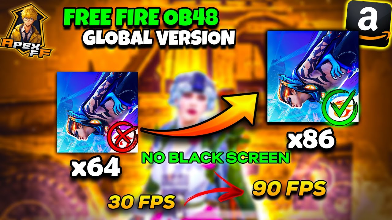 NEW AMAZON FREE FIRE OB48 SUPER OPTIMIZED | FREE FIRE X86 | FIX LAG ...