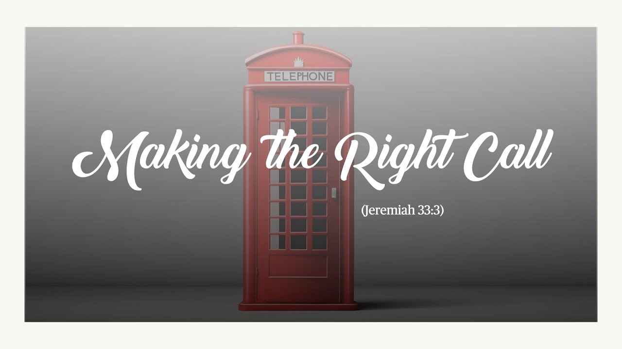 Livestream - Making the Right Call, 2/16/25 - Sunday Evening - YouTube