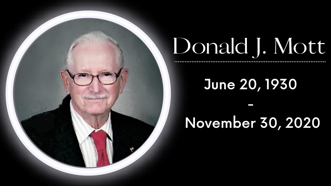 Donald J. Mott Funeral - YouTube