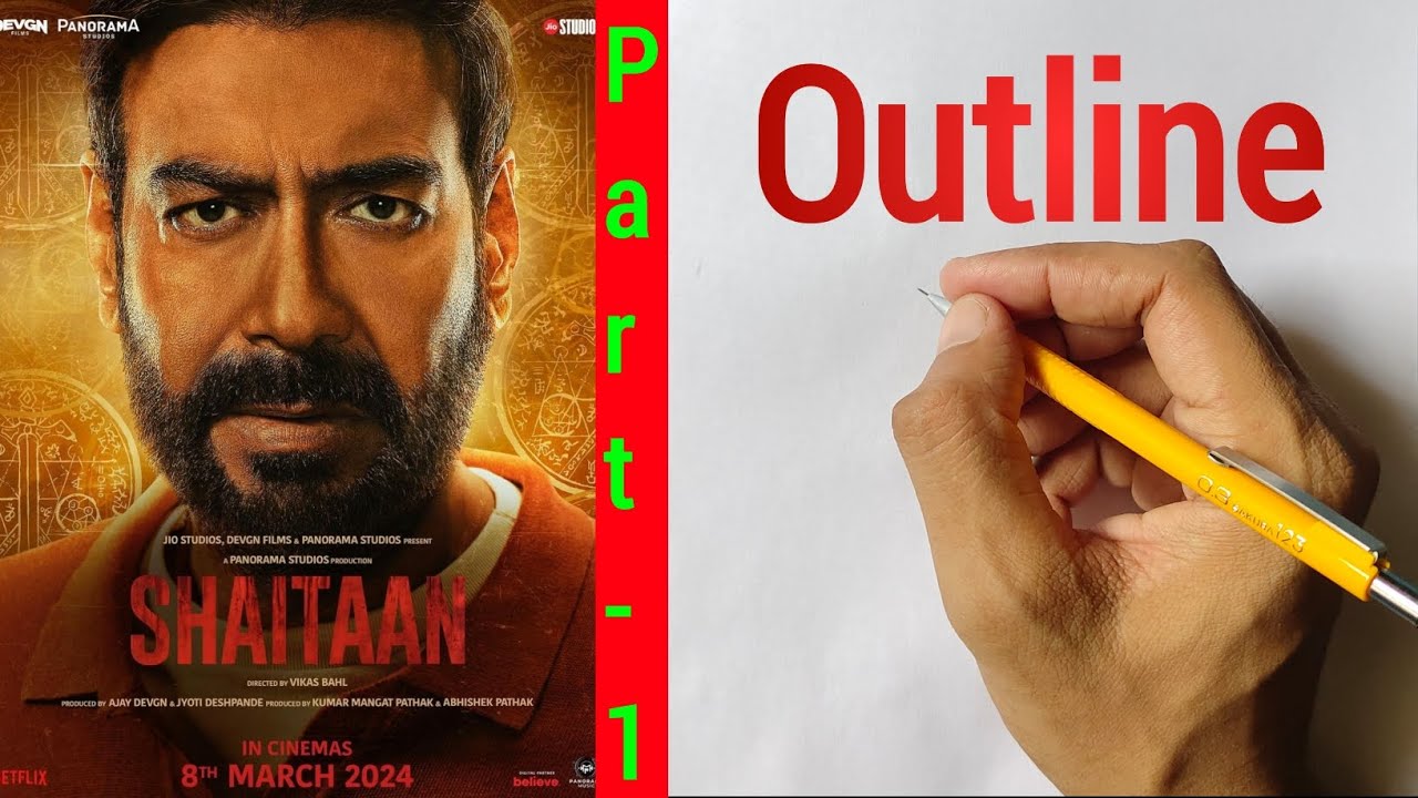 How to draw ajay devgan | Ajay devgan drawing | Shaitan movie poster ...