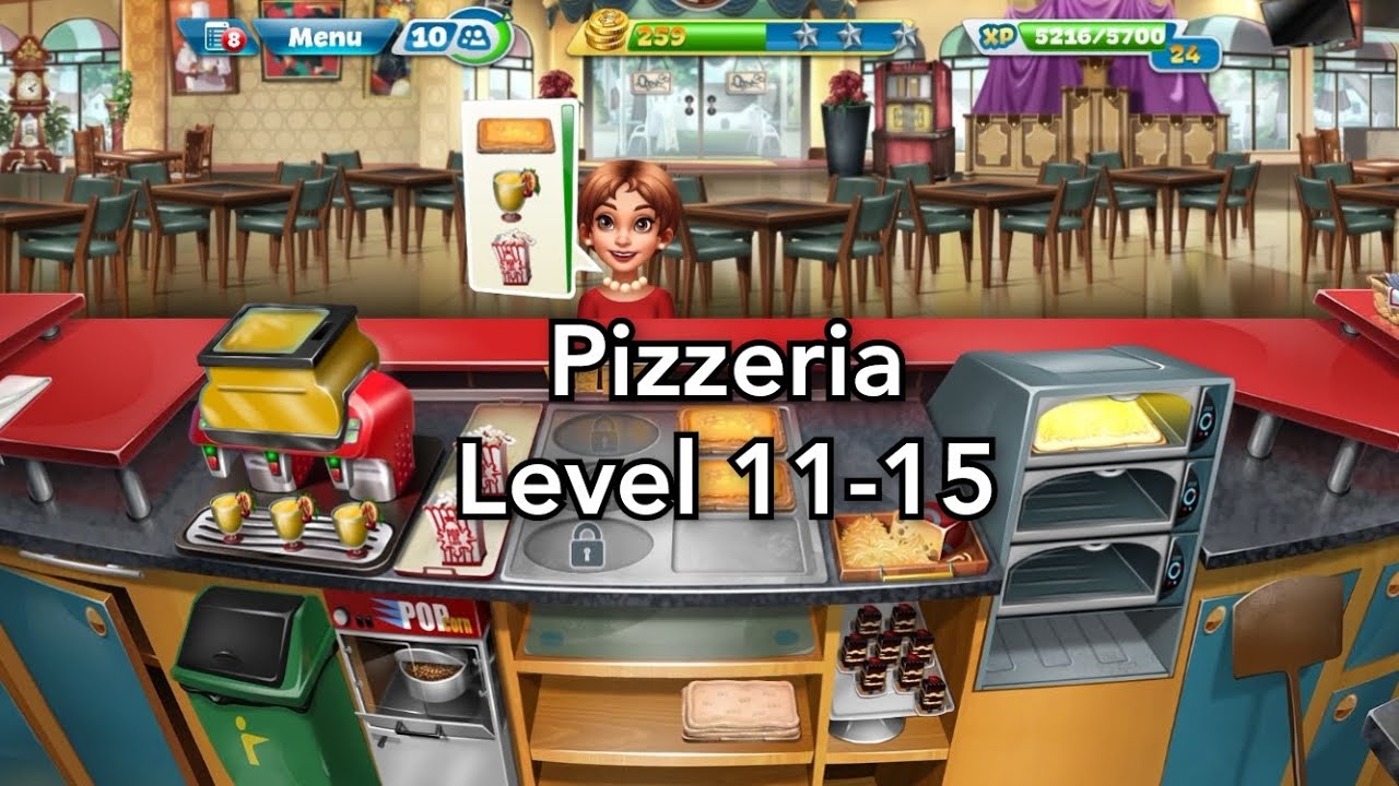 Cooking Fever - Pizzeria Level 11-15 - YouTube