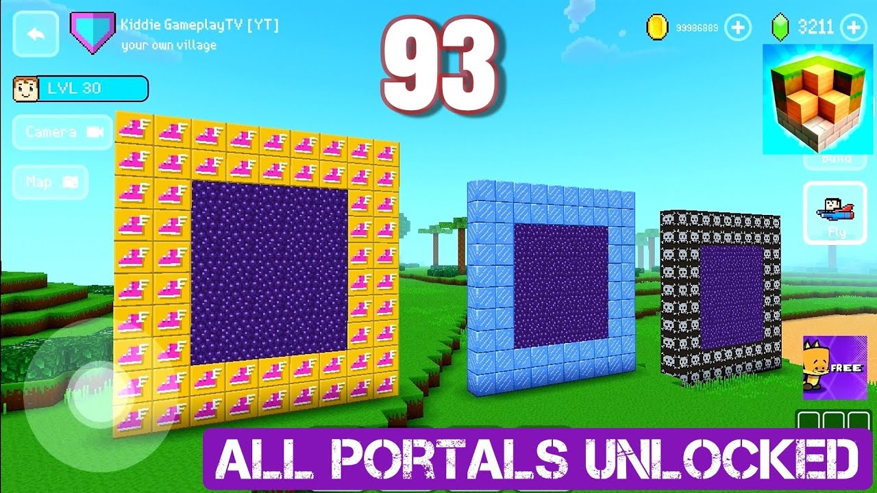 All Portals Unlocked | Block Craft: 3D Building Simulator Games For ...