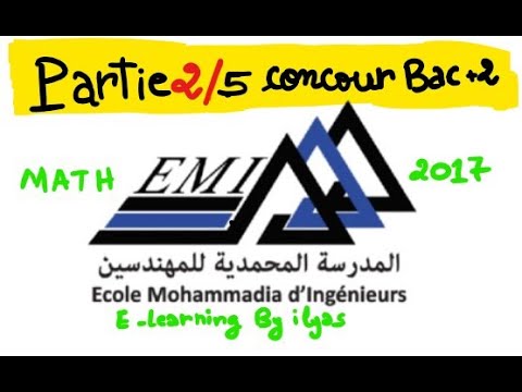 Concour EMI math 2017 bac+2 Partie 2/5 - YouTube