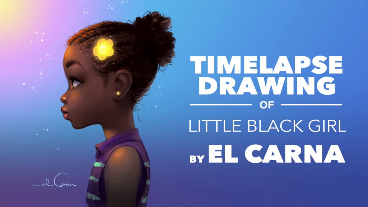 Little Girl Timelapse Illustration by EL CARNA - YouTube