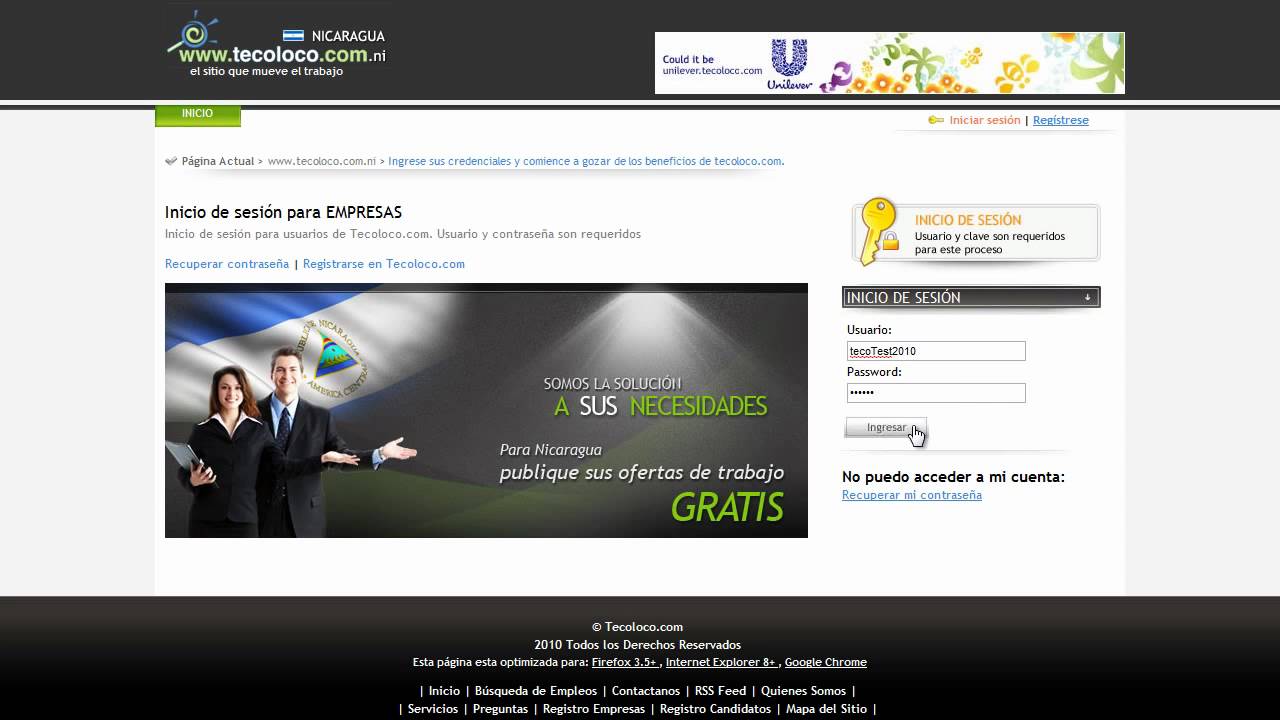 Publique una oferta de empleo en Tecoloco.com (Nicaragua y República Dominicana) - YouTube