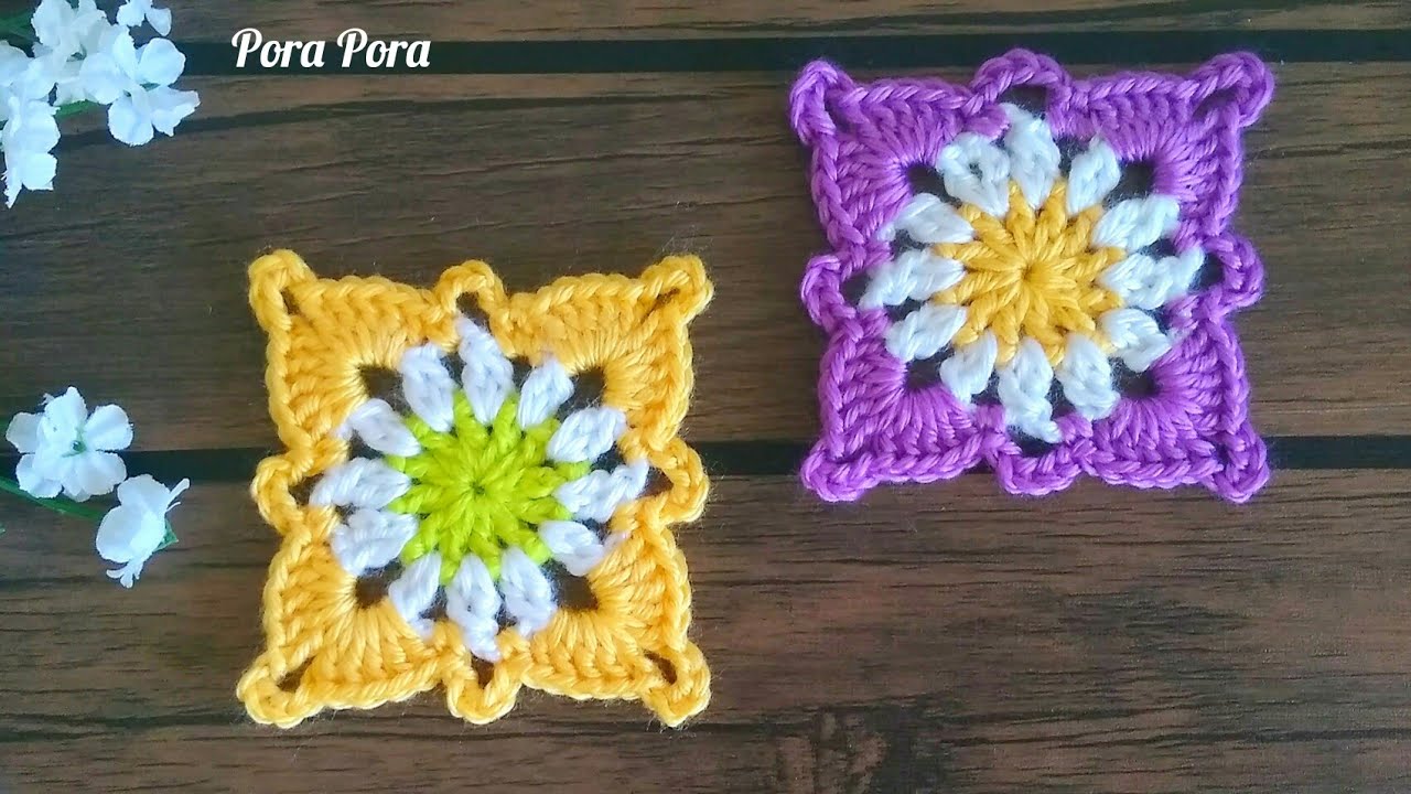 Crochet Flower Granny Square YouTube Crochet Flower Granny Square YouTube