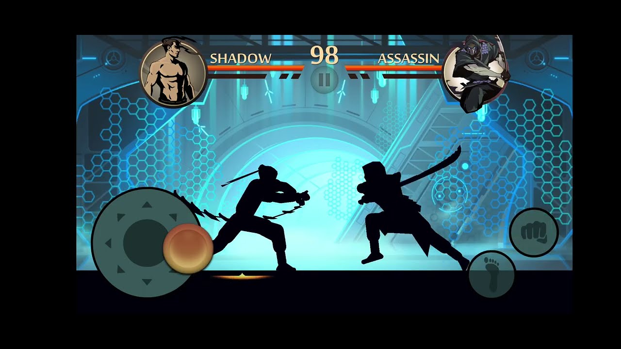 Shadow Fight 2 - Shadow vs Assasin NO ARMOR - YouTube