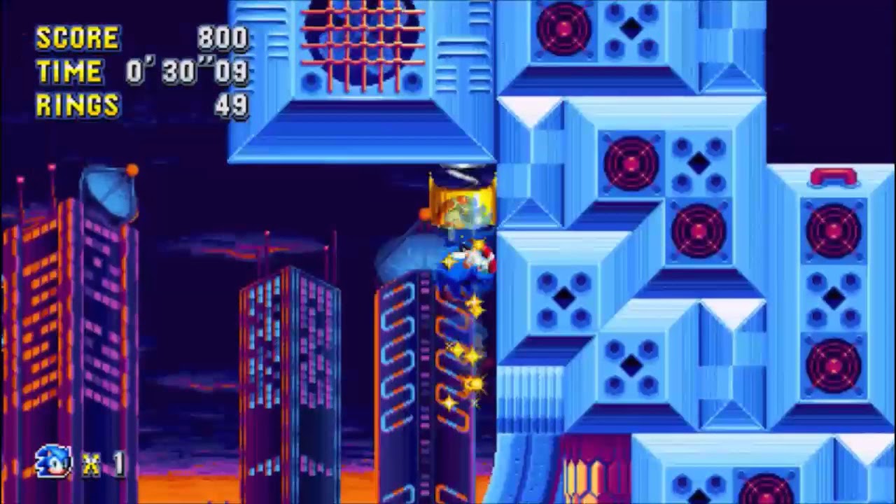 Sonic Mania (PC) - Studiopolis 1 Sonic: 40"60 (Speed Run) - YouTube