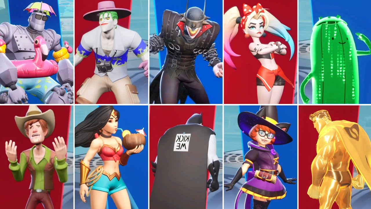 Multiversus - All Characters & Variants Victory / Lose Animations (Legendary Skins, Twitchdrops ...
