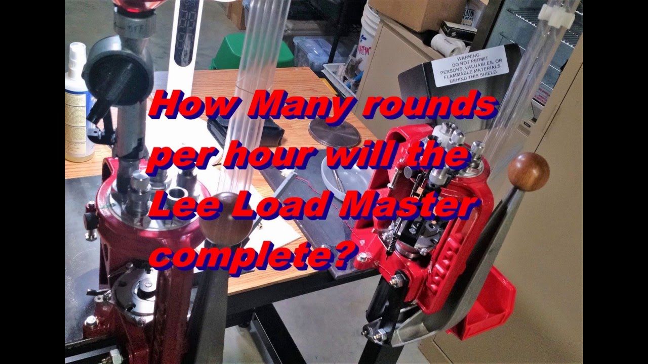 Lee Load Master 9mm Unique - YouTube