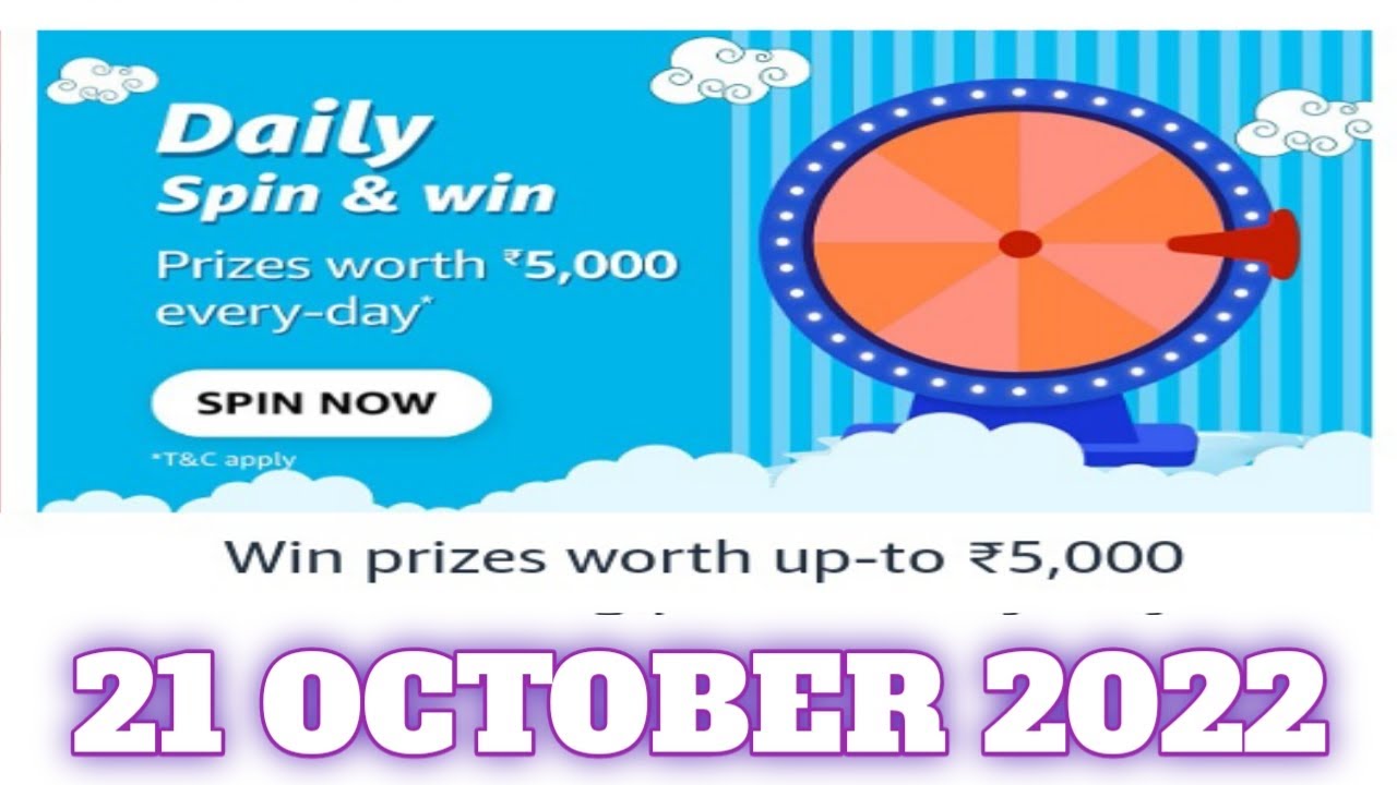 Amazon Funzone Daily Spin and Win Quiz Answers Today |21 October 2022 ...