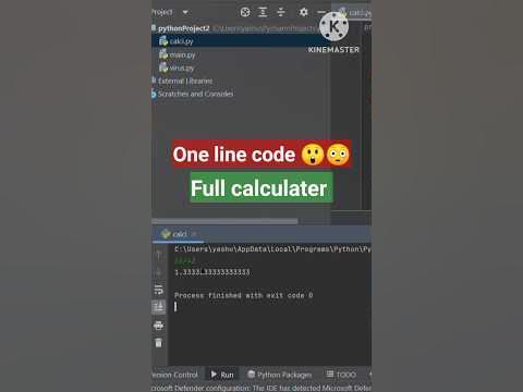 One line code 😳😳full calculater - YouTube