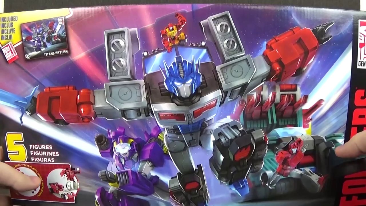 Transformers Titans Return Chaos on Velocitron Box Set Quick Look - YouTube