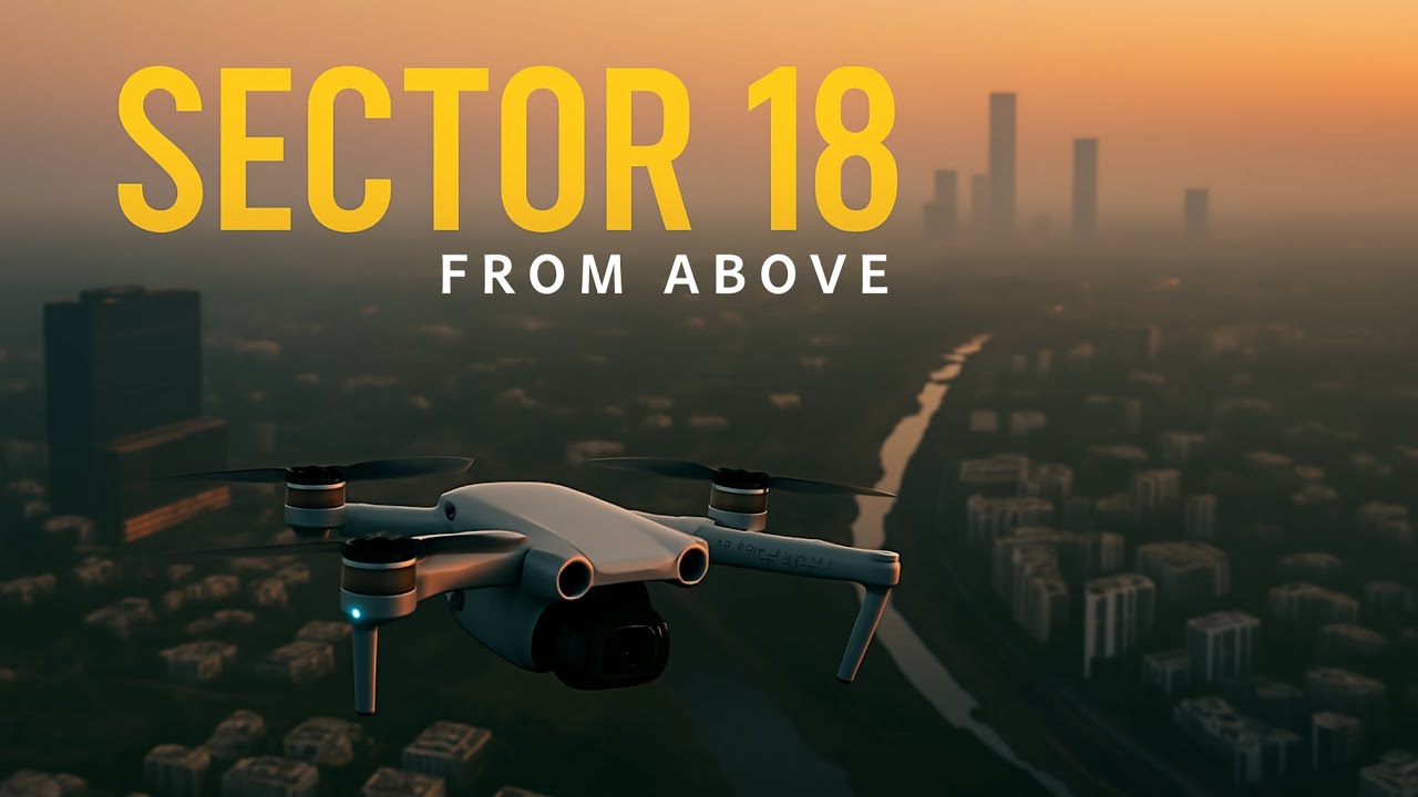Aerial Drone View Captured in 4K -Noida Sector 18 | DJI Mini 4 Pro ...