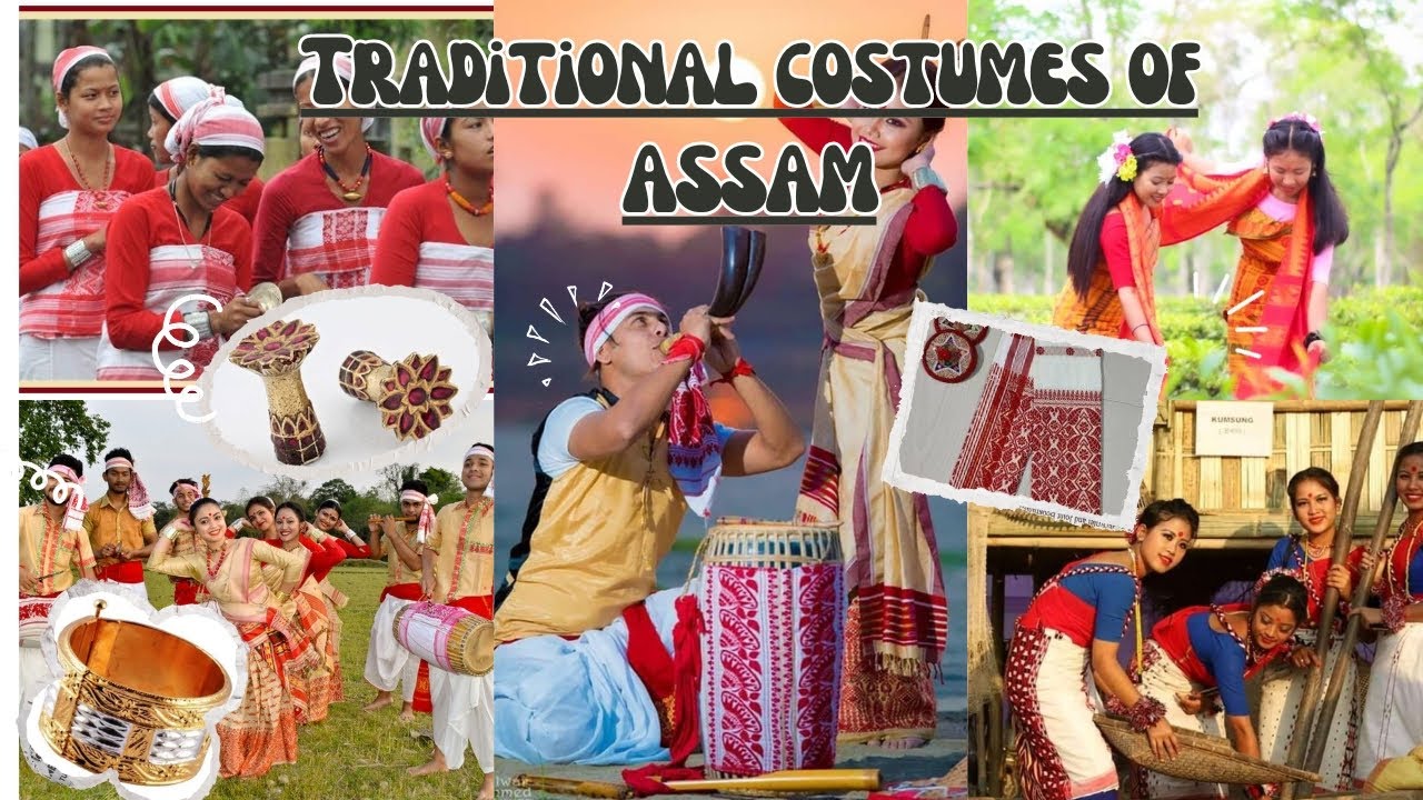 Traditional costumes of Assam - YouTube