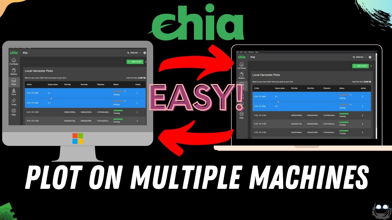 How to Farm and Plot Chia on Multiple Computers - YouTube