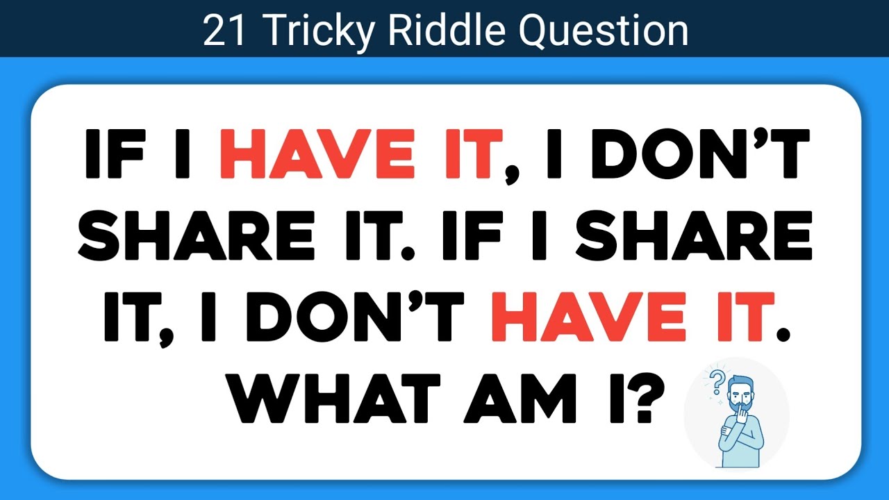 21 Mind Bending Riddles in English with Answers for Adults |Can You ...
