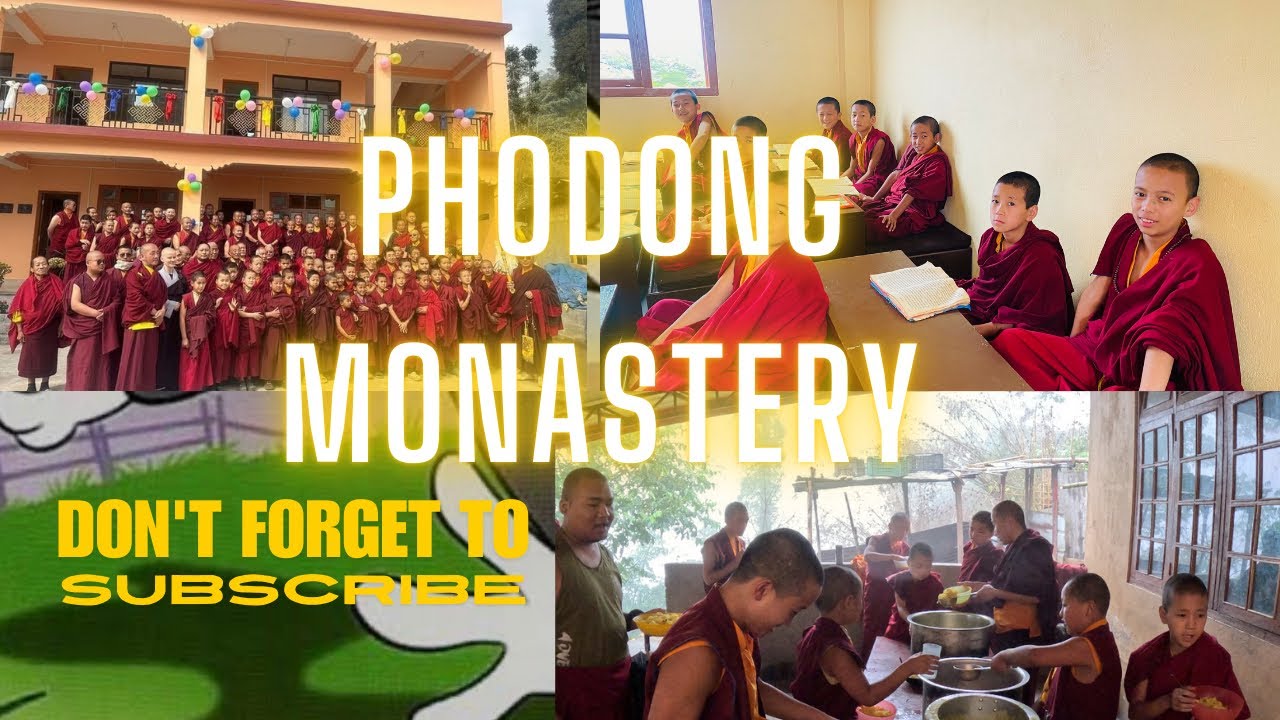 Short clip based on day to day activities at phodong monastery school ...