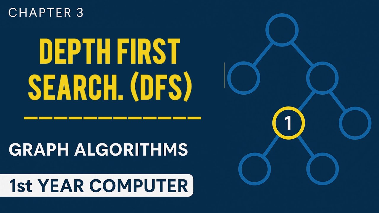 Depth first Search (DFS) | Graph Algorithm | chapter 3 lecture 17 ...