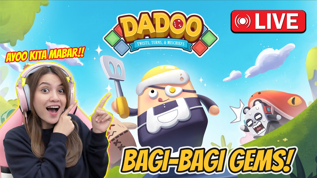 MABAR GAME DADOO [GAME ULAR TANGGA SERU BUAT KAMU YANG USIL] BAGI-BAGI ...