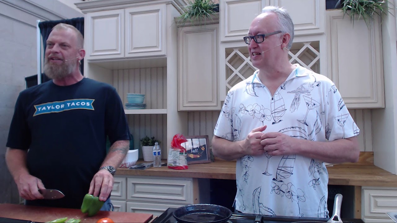 Taylor Tacos does a great cooking demo of their "famous" Bruno Taco ...