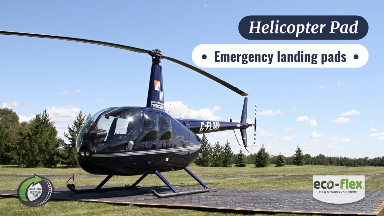 Helicopter Pad - Eco-flex Recycled Rubber Solutions - YouTube